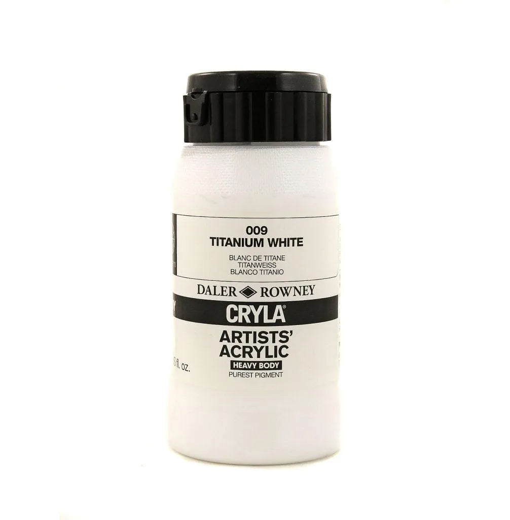 Daler Rowney Cryla Acrylic Paint Titanium White 500ml – Details Art ...