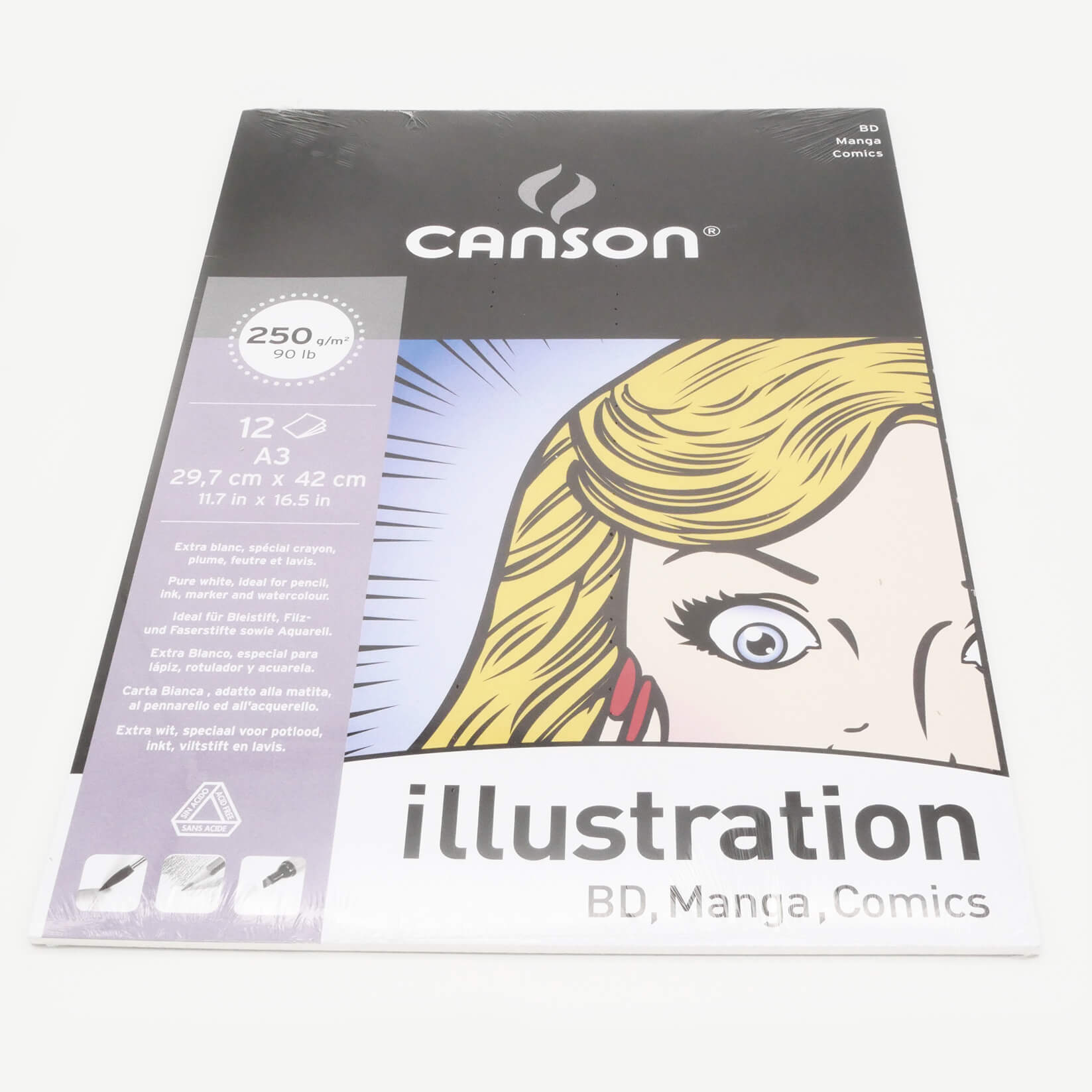 Canson Illustration Paper Pads (250gsm/90lb) – Details Art Materials