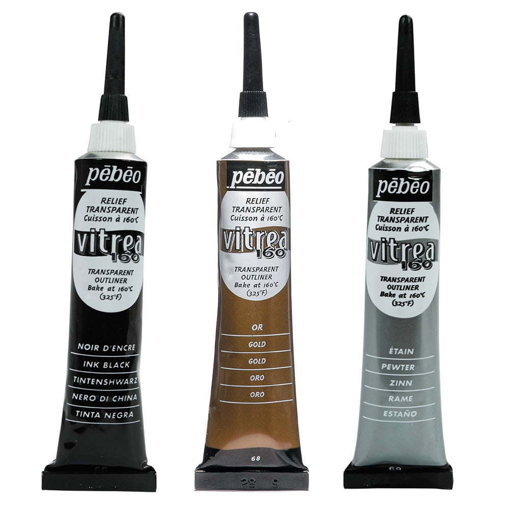 Pebeo Vitrea 3D Relief Outliner 20ml Tube – Details Art Materials